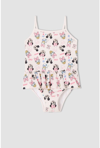 DeFacto Kız Bebek Disney Mickey & Minnie Lisanslı Mayo T4676A222SM