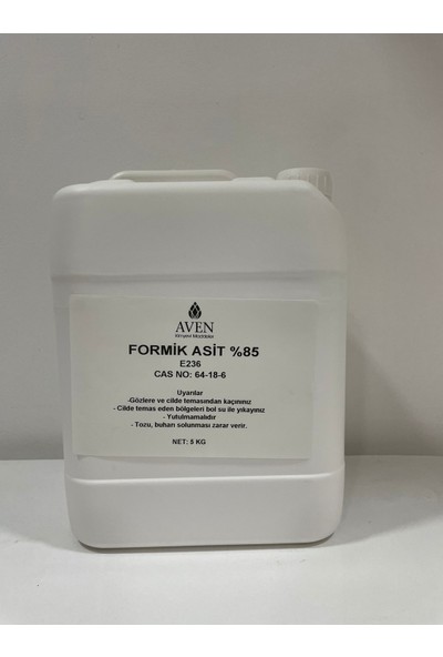 Aven Kimya Formik Asit %85 5 Kg Aven Kimya Formik Asit %85 5 Kg