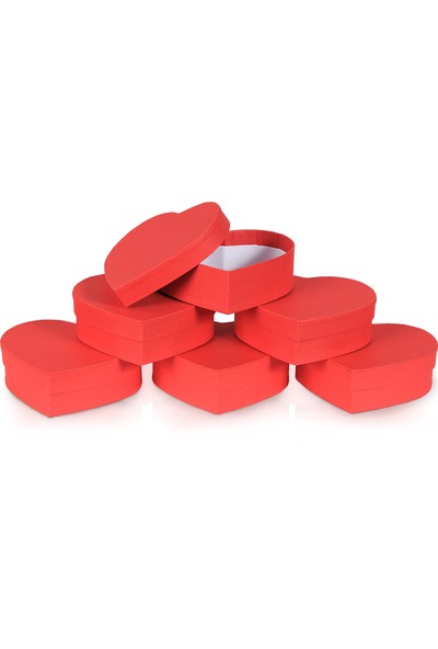 Bym 7 Adet Kirmizi Kalpli̇ Kutu Bym 7 Adet Kirmizi Kalpli̇ Kutu