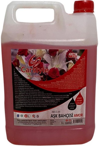 Carstyle Aşk Bahçesi 5l Ortam Kokusu Carstyle Aşk Bahçesi 5l Ortam Kokusu