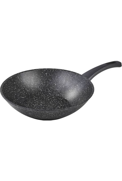 3K Home Döküm Granit Wok Tava 28 cm 3K Home Döküm Granit Wok Tava 28 cm