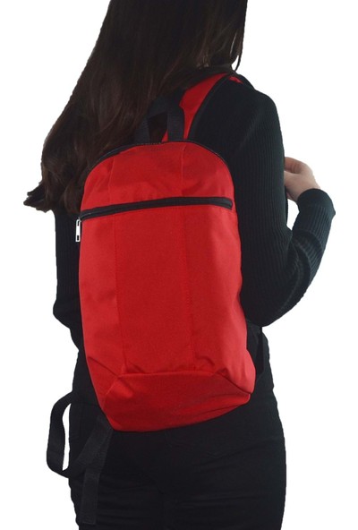 Bagorama Kadın Kumaş 10L Basic Spor Sırt Çantası - Kırmızı Bagorama Kadın Kumaş 10L Basic Spor Sırt Çantası - Kırmızı