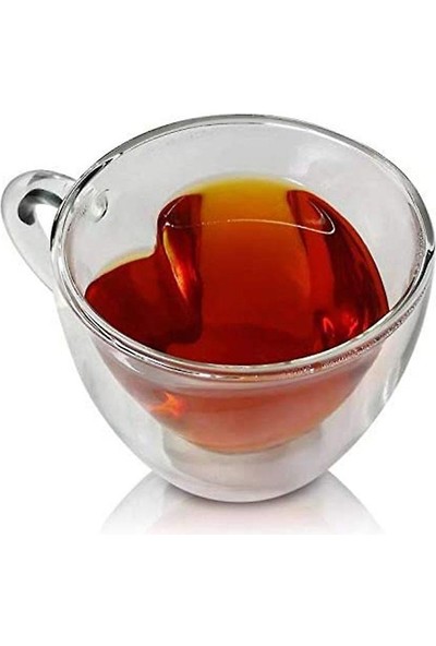 HaiTun Kalp Aşk Şeklinde Çift Duvar Cam Kupa Dayanıklı Kung Fu Çay (Yurt Dışından) HaiTun Kalp Aşk Şeklinde Çift Duvar Cam Kupa Dayanıklı Kung Fu Çay (Yurt Dışından)