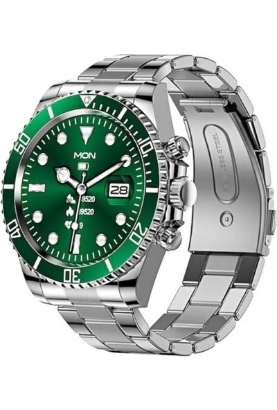 Şehr-i Pazar Watch Classic Yeşil Akıllı Saat Apple iPhone ve Android Tüm Telefonlara Uyumlu Şehr-i Pazar Watch Classic Yeşil Akıllı Saat Apple iPhone ve Android Tüm Telefonlara Uyumlu
