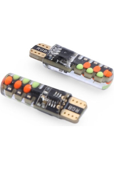 Eraks Araç Çakar Lamba Rgb LED Ampul Kumandalı Çakarlı Park Ampulü Eraks Araç Çakar Lamba Rgb LED Ampul Kumandalı Çakarlı Park Ampulü