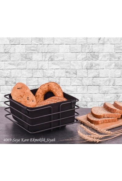 Kitchen Store Ekmeklik Ekmek Sepeti Paslanmaz Sepet Siyah Kumaş Kare Ekmeklik Kitchen Store Ekmeklik Ekmek Sepeti Paslanmaz Sepet Siyah Kumaş Kare Ekmeklik