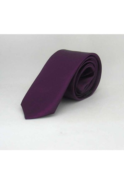 Gaffy Koyu Mor Erkek Çocuk Düz Renk Saten Kravat Gaffy Koyu Mor Erkek Çocuk Düz Renk Saten Kravat