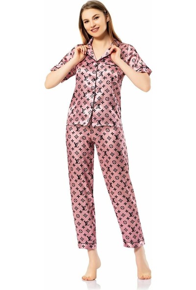 EGC 4Woman Kadın Desenli Kısa Kollu Pijama Takımı TYC00408704938