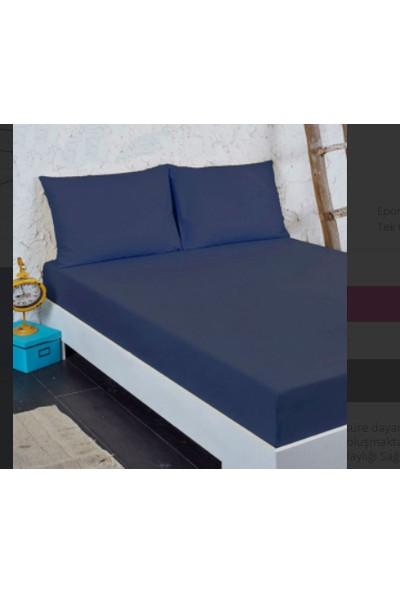 Pınar Home Collection 100X200 Lacivert Penye Lastikli Çarşaf