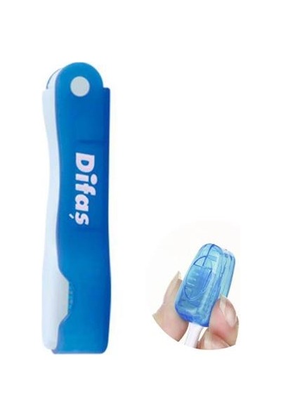 Difaş 6 Set Mavi Katlanır Mini Diş Fırçası Koruyucu Set 715776 Difaş 6 Set Mavi Katlanır Mini Diş Fırçası Koruyucu Set 715776