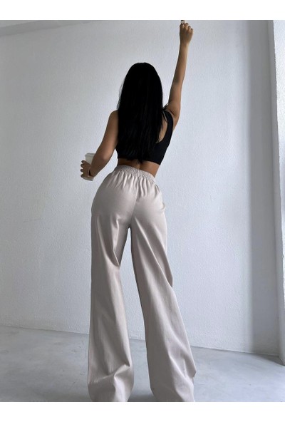 Pubblica Black Fashion Baskılı Bol Paça Pantalon