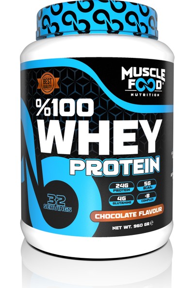 Musclefood Whey Protein 960 Gr Çikolata Aromalı Protein Tozu