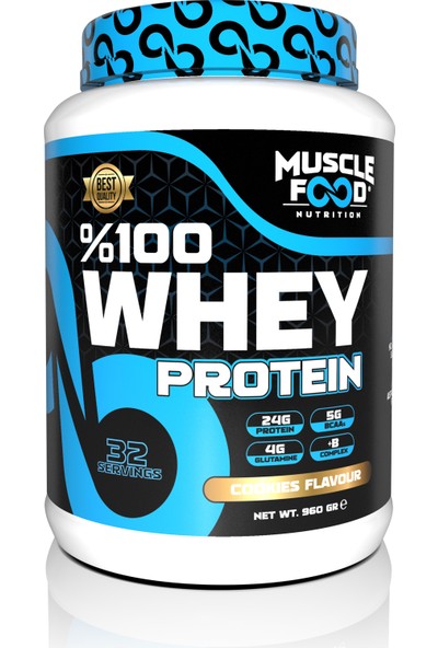 Musclefood Whey Protein 960 Gr Kurabiye Aromalı Protein Tozu