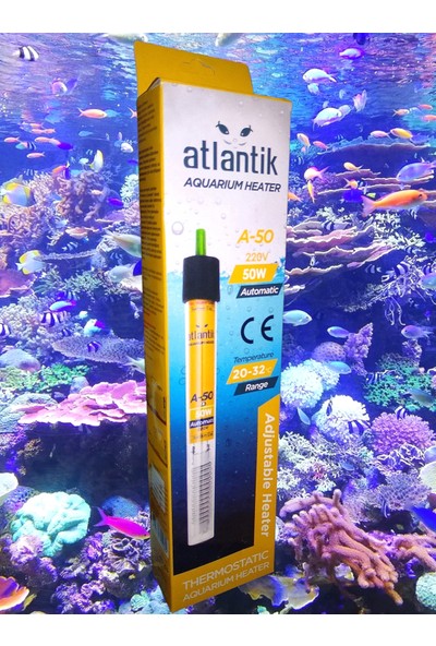 Atlantik A-50 Akvaryum Isıtıcısı 50 Watt