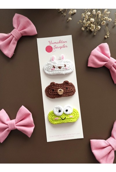 Örgü Hayvanlar Çıtçıt Toka Seti