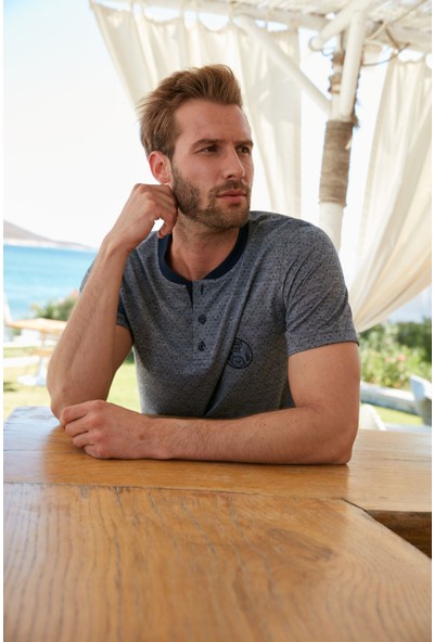 Tdexpres Erkek Kısa Kol Pijama Takımı (9095) Tdexpres Erkek Kısa Kol Pijama Takımı (9095)