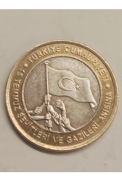 Yediotuz Digital Pazarlama 15 Temmuz'a Özel 1 Lira Madeni Para