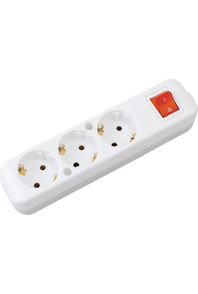 Nilson Flash 3'lü Anahtarlı Topraklı Grup Priz Kordonsuz