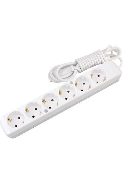 Nilson Flash 6'lı Topraklı Grup Priz 3 Metre
