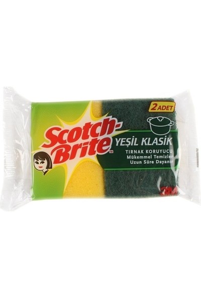 Scotch Brite Scotch-Brite Tırnak Koruyucu Sünger 2'li Scotch Brite Scotch-Brite Tırnak Koruyucu Sünger 2'li
