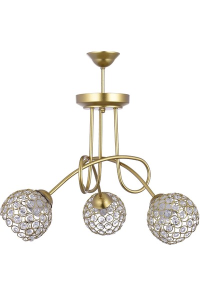 BOE 3'lü Sarkıt Avize Gold BOE 3'lü Sarkıt Avize Gold