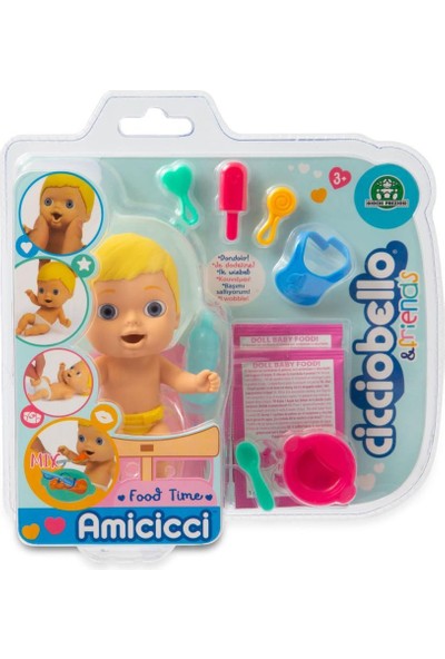 Cicciobello ve Arkadaşları Yemek Seti - Sarı Saçlı Cicciobello