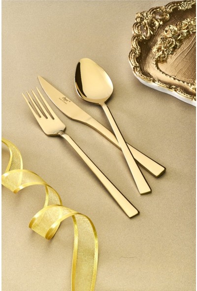 Inci Sade Gold 12 Adet Tatlı Kaşık