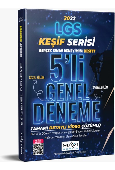 Mavi Doruk Yayınları LGS Keşif Serisi 5' Li Genel Deneme (Ciltli)
