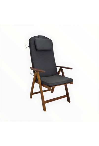 Intersystem Antrasit Ayarlı 5 Poz Retro Bahçe Sandalyesi, Iroko, Ahşap Intersystem Antrasit Ayarlı 5 Poz Retro Bahçe Sandalyesi, Iroko, Ahşap
