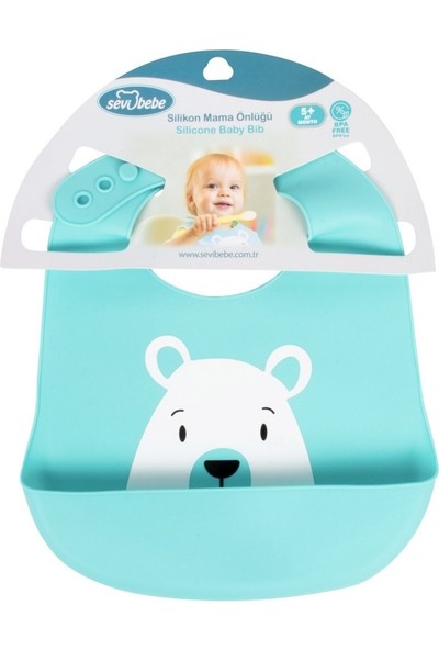 Sevi Bebe Silikon Desenli Mama Önlüğü Sevi Bebe Silikon Desenli Mama Önlüğü