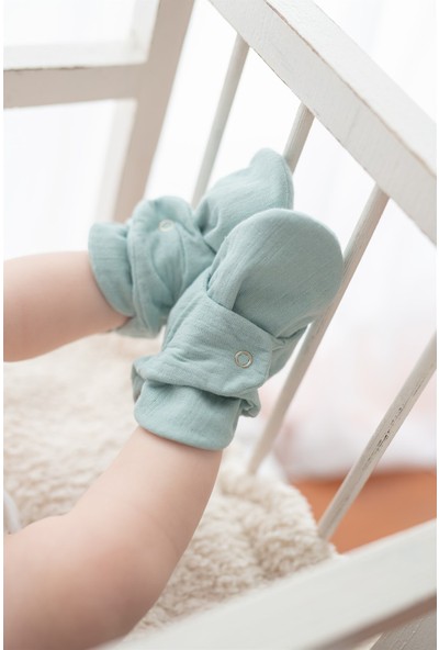 First Step Organik Pamuk Müslin Çıtçıtlı Mavi Panduf First Step Organik Pamuk Müslin Çıtçıtlı Mavi Panduf
