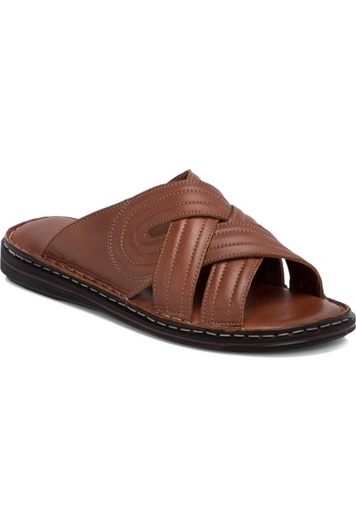 Tergan Taba Deri Erkek Terlik 55659A29 Tergan Taba Deri Erkek Terlik 55659A29