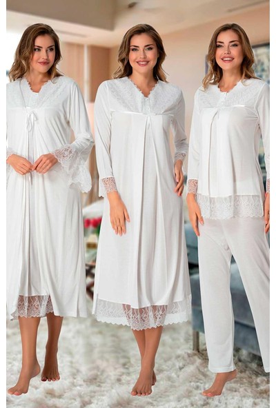 Effort 7046 Lohusa Pijama Gecelik Sabahlık Takım Effort 7046 Lohusa Pijama Gecelik Sabahlık Takım