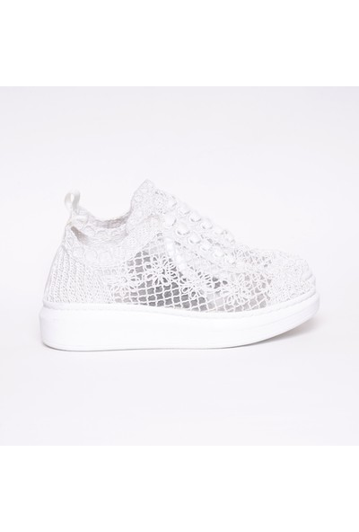 Enes Kadin Spor Ayakkabi ( Dantel ) - Beyaz Dantel