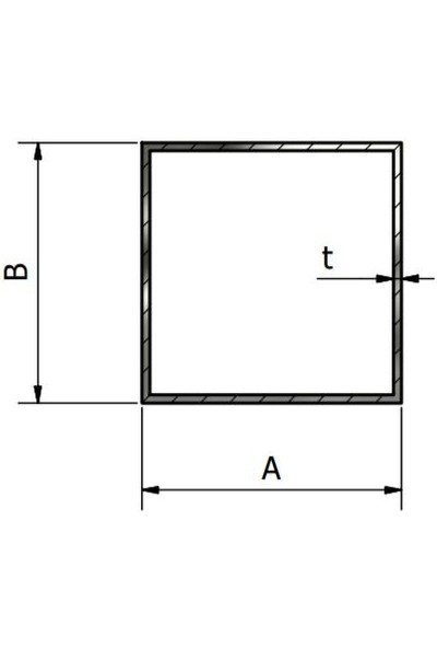 BHK Sera Sistemleri Bhk 70X70X2,0MM Siyah Demir Kutu Profil 1 Metre BHK Sera Sistemleri Bhk 70X70X2,0MM Siyah Demir Kutu Profil 1 Metre
