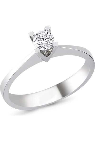 Zer 0,10 Karat Tektaş Pırlanta Yüzük