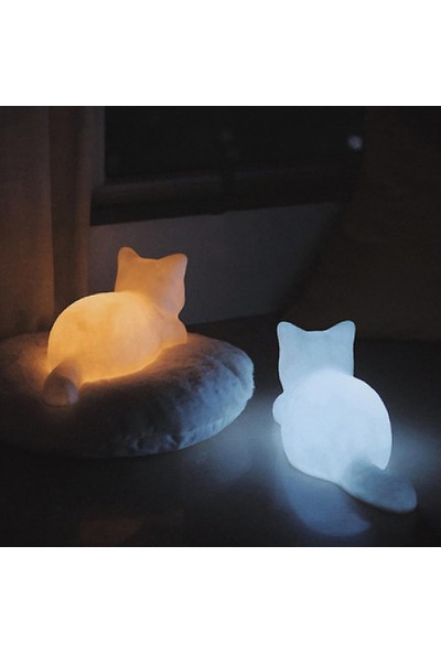 HTColtd Vinil Kedi Gece Lambası, Yatak Odası İçin Taşınabilir Hayvan Lambası (Yurt Dışından) HTColtd Vinil Kedi Gece Lambası, Yatak Odası İçin Taşınabilir Hayvan Lambası (Yurt Dışından)