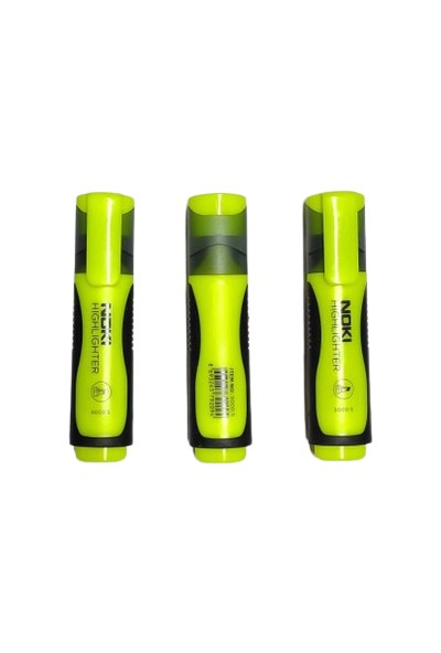 Noki Highlighter Fosforlu Kalem Sarı Highlighter 9000S 3'lü Set Noki Highlighter Fosforlu Kalem Sarı Highlighter 9000S 3'lü Set