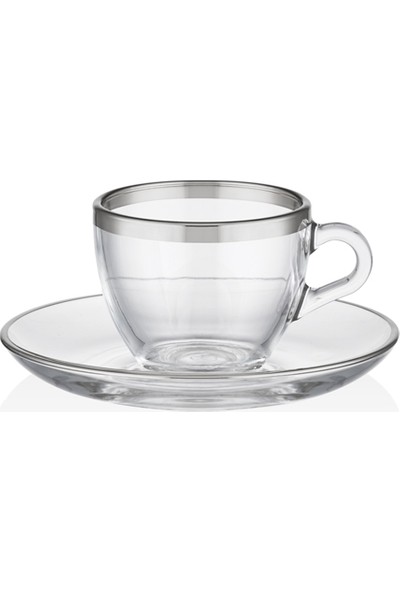 Decorium M02059 Kahve Fincan Takımı 12 Prc Dalia Platin Decorium M02059 Kahve Fincan Takımı 12 Prc Dalia Platin