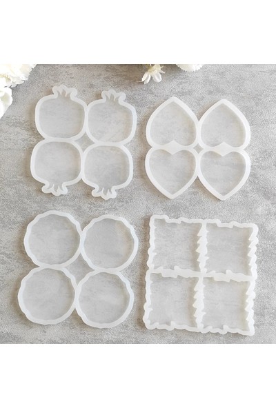 Shesel Epoksi Silikon Kalıp Nar Kalp Kare Yuvarlak Magnet Set Epoksi Silikon Kalıbı Shesel Epoksi Silikon Kalıp Nar Kalp Kare Yuvarlak Magnet Set Epoksi Silikon Kalıbı
