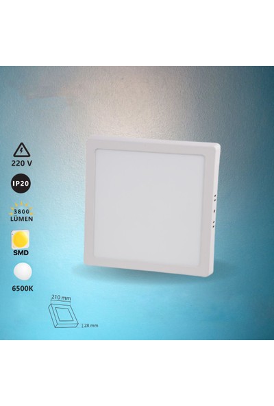Order-Go 18 W Sıva Üstü Kare LED Panel Beyaz Işık Order-Go 18 W Sıva Üstü Kare LED Panel Beyaz Işık