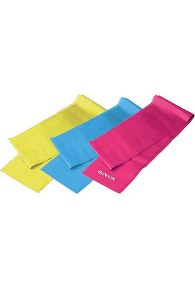 Delta 3 'lü Pilates Bandı Plates Egzersiz Direnç Lastiği Seti Delta 3 'lü Pilates Bandı Plates Egzersiz Direnç Lastiği Seti