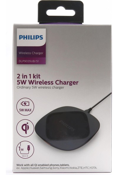 Philips DLP9035UB-51 5W Kablosuz Şarj Cihazı