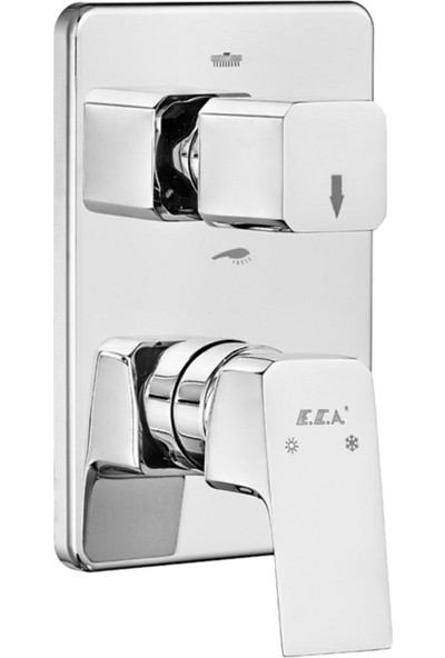 E.C.A Eca Tiera Ankastre Duş Banyo Bataryası Sıva Üstü 2 Yollu 102167205-KDE