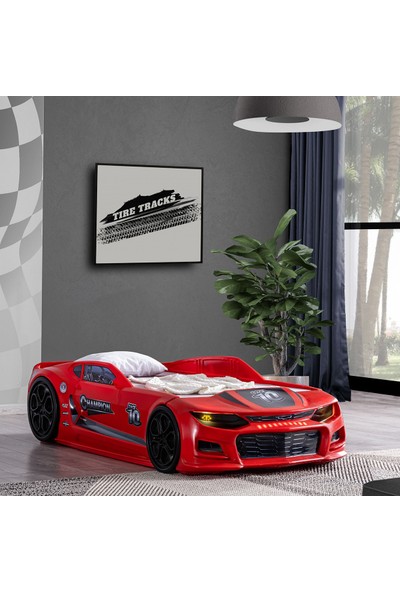 Setay Arabalı Yatak, Mini Champion Arabalı Yatak - Polietilen Mat Plastik 70X140