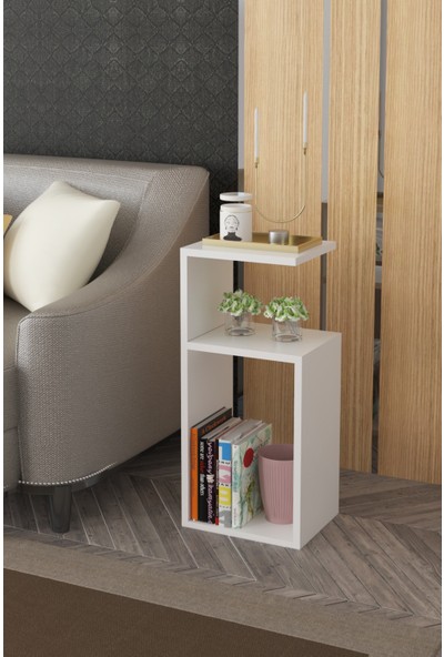 Byçerçi Yan Sehpa Mini Kitaplık