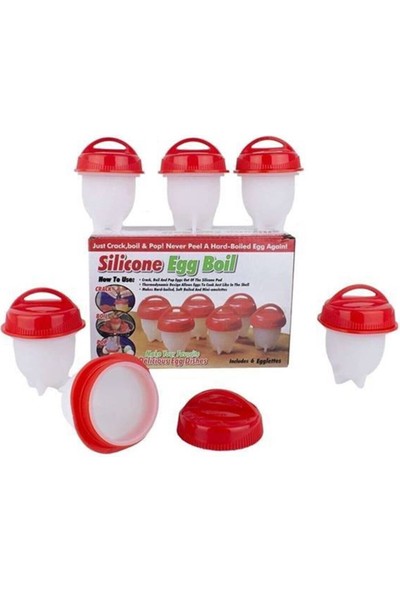 Hk Global Silikon Yumurta Haşlama Kabı 6'Lı