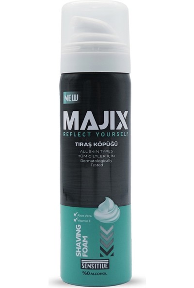 Majix Tıraş Köpüğü Sensitive 50 ml Majix Tıraş Köpüğü Sensitive 50 ml