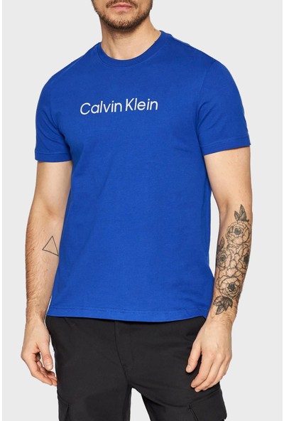 Calvin Klein Logolu Regular Fit Bisiklet Yaka % 100 Pamuk T Shirt Erkek T Shirt K10K108842 C85