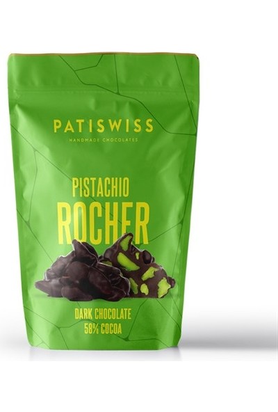 Patiswiss Rocher Bitter Çikolatalı Antep Fıstıklı Patiswiss Rocher Bitter Çikolatalı Antep Fıstıklı